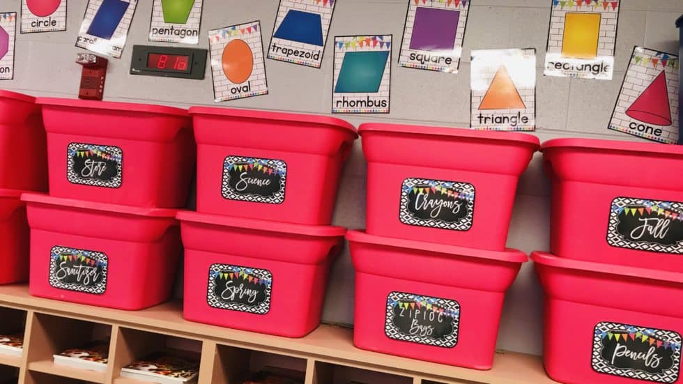 Classroom Reveal | Farmhouse Flair Neon Tile Classroom Decor | Hollie ...