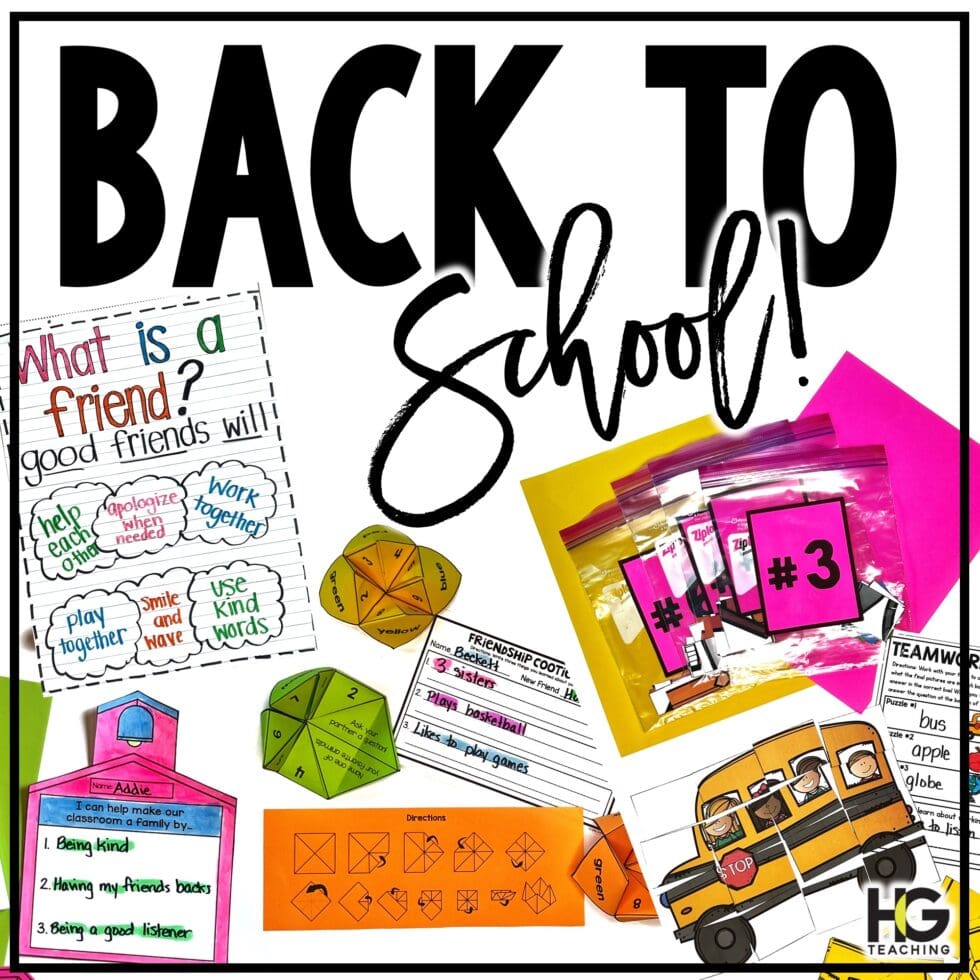 Our Class Is A Family Back to School Activities | Hollie Griffith