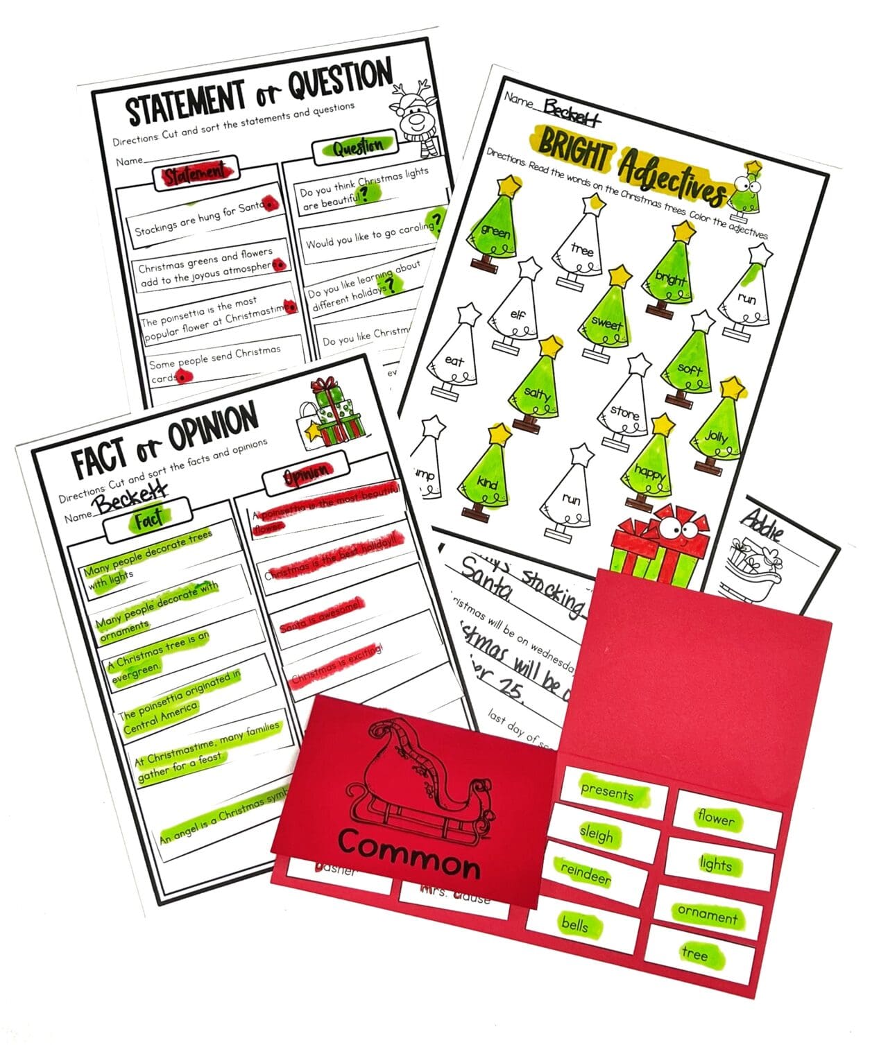 Christmas and Holiday Classroom Activities | Hollie Griffith