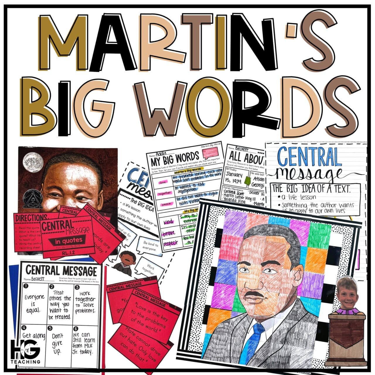 Celebrating Martin Luther King Jr. Day with Martin's Big Words | Hollie ...