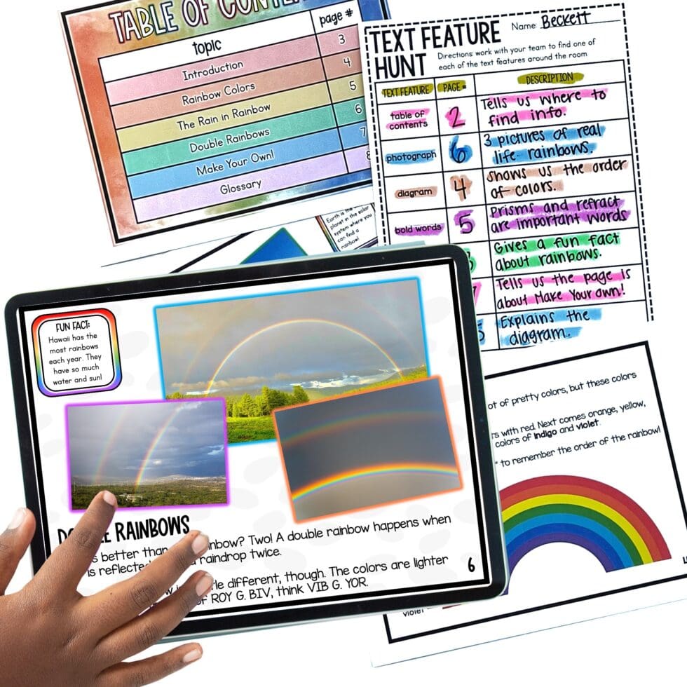 All About Rainbows: An Educational Unit for 1st and 2nd Grade | Hollie ...