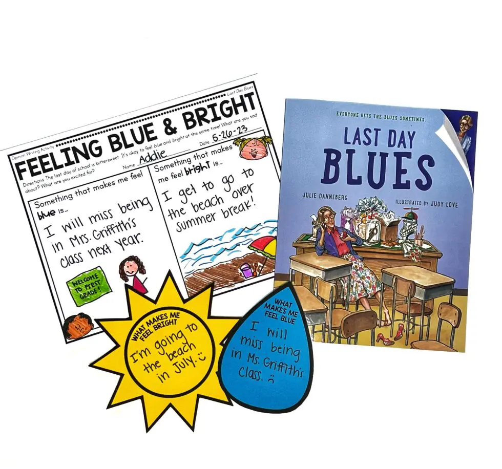 Last Day Blues Read Aloud Activities and Blues Juice Snack | Hollie ...