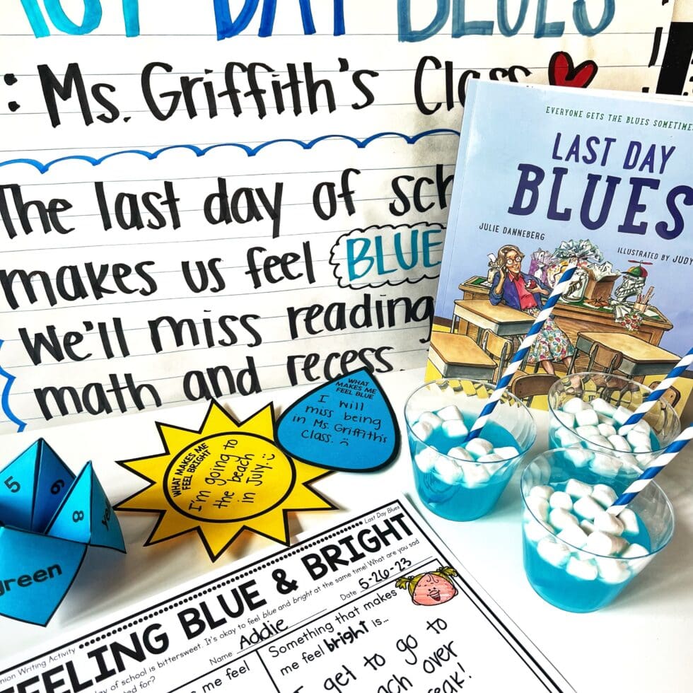 Last Day Blues Read Aloud Activities and Blues Juice Snack | Hollie ...